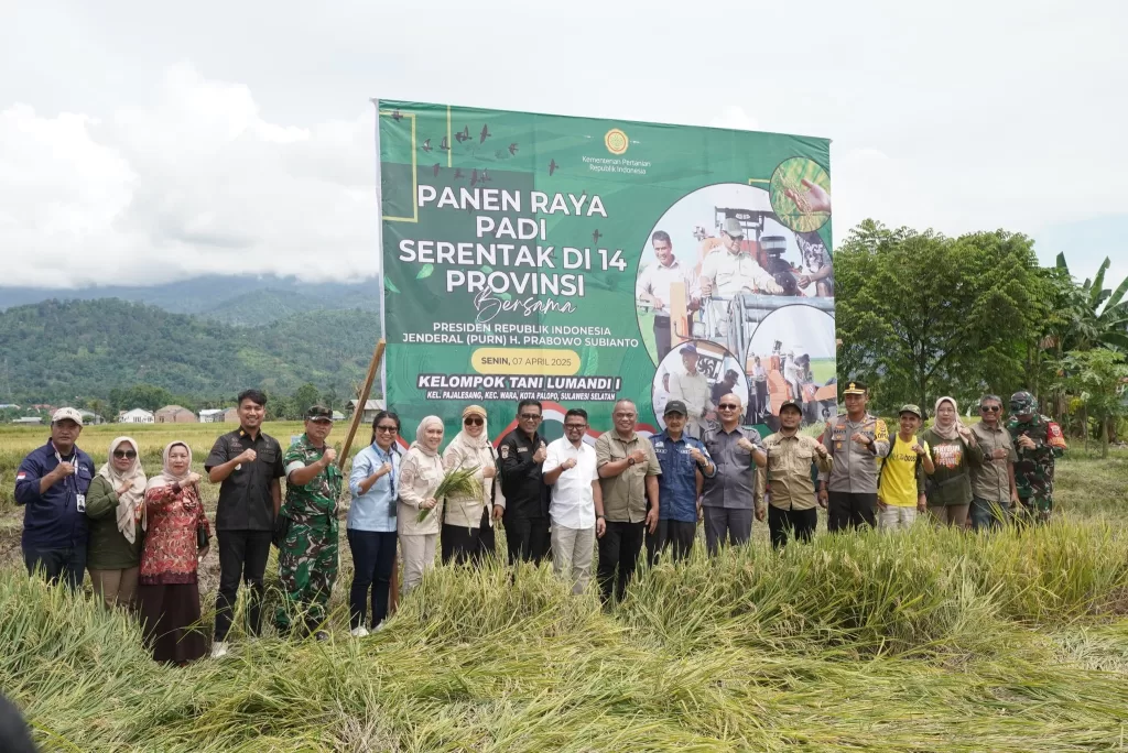 Pemkot Palopo Ikuti Panen Raya Padi Serentak Bersama Presiden Prabowo Secara Daring - SPIRITKITA